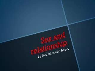 PPT Sex And Relationship PowerPoint Presentation Free Download ID 2134972