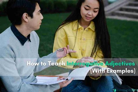 How To Teach Interrogative Adjectives With Examples Englishlearningbypro