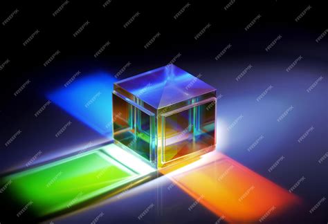 Premium Photo Closeup Shot Of The Light Spectrum Reflected From A