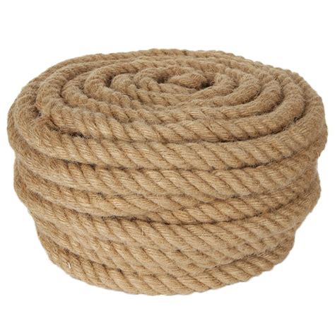 Manila Rope 34 Inch X 82 Feet Twisted 4 Strand Jute