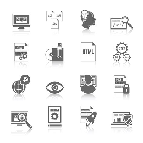 programmer icon black 427394 vector art at vecteezy