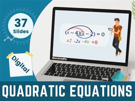 Solving Quadratic Equations GCSE Digital Maths Lesson And Activities Teaching Resources