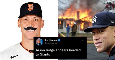 A Reporter Misspelled Aaron Judge S Name And The Arson Judge Memes