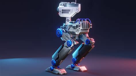 Sci Fi Mech Robot Rigged Blender Eevee Blender Market
