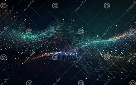Abstract Binary Data Flow Data Science Virtual Data Transfer In