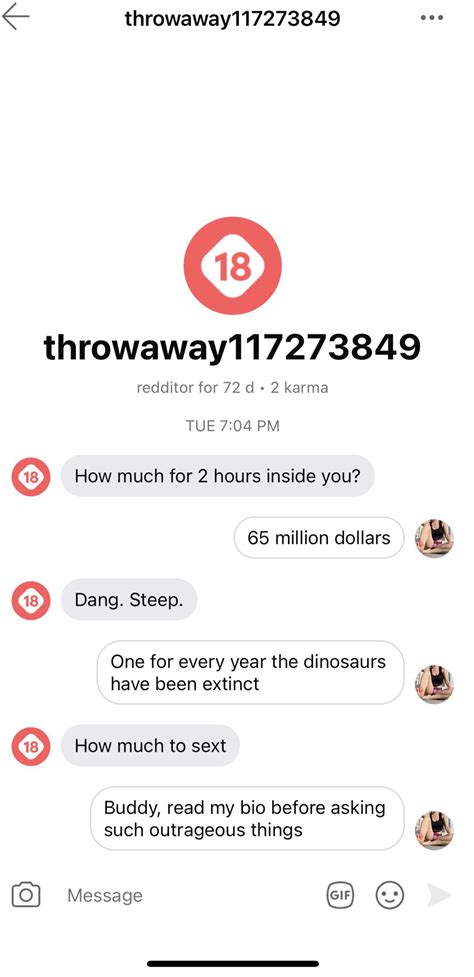 U Throwaway117273849 Solicited Sex From Me And Refused To Pay Proper Tribute To The Dinosaurs