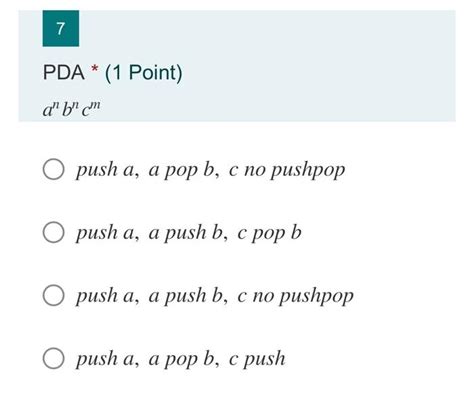 Solved Push A A Pop B C No Pushpop Push A A Push B C Pop Chegg