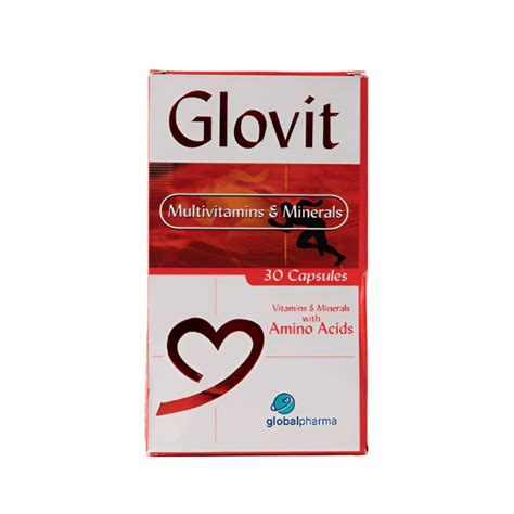 Glovit Multivitamins And Minerals 30 Capsules Nicolas Care