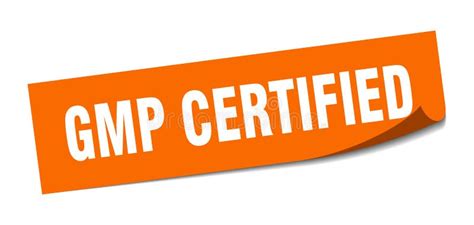 Gmp Certified Sticker Square Isolated Label Sign Peeler Stock Vector Illustration Of Notice