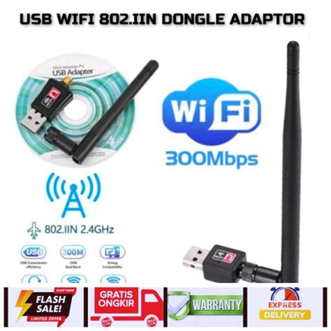 Jual Receiver Wifi Dongle Wireles Adapter Usb Free Cd Shopee Indonesia