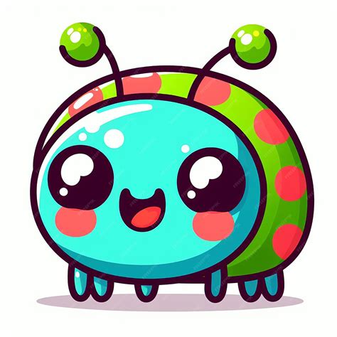 Premium Vector Colorful Cute Ladybug Hand Drawn Vector Illustration