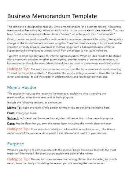 How To Write A Memo [template And Examples]