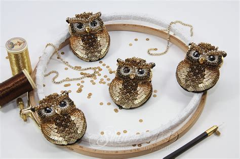 Аксессуары Jewelry Swarovski Вышивка Брошь Кольцо