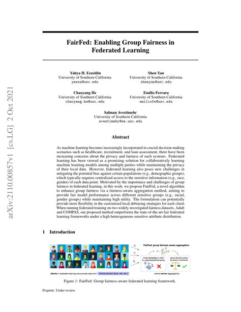 Pdf Fairfed Enabling Group Fairness In Federated Learning