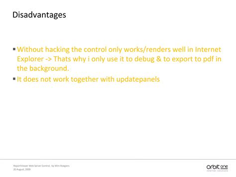 reportviewer web server control ppt