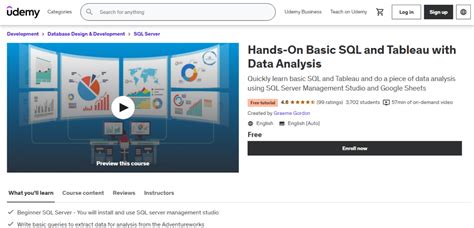 Best Free Udemy Data Analysis Courses In February