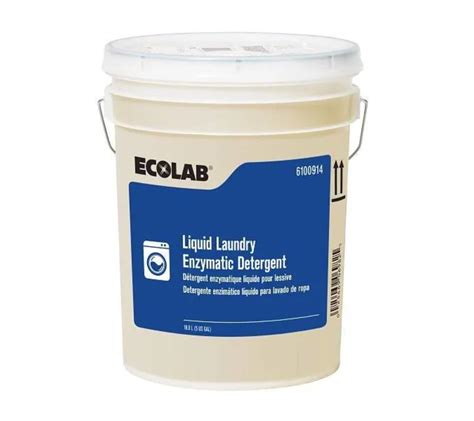 Ecolab Liquid Laundry Enzymatic Detergent 5gal Health And Household