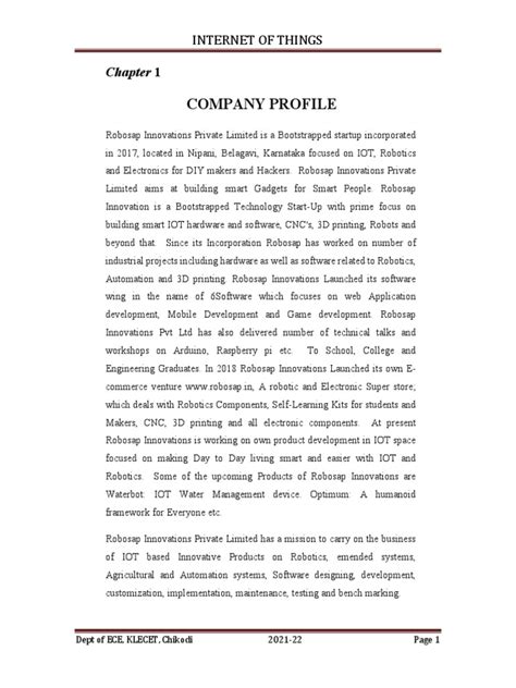 iot intership report pdf infrared microcontroller