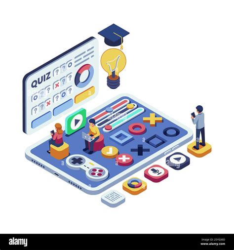 Interactive Quizzes Stock Vector Images Alamy
