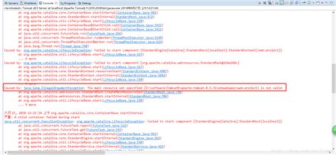 Tomcat启动报错解决之 Server Tomcat V85 Server At Localhost Failed To Start