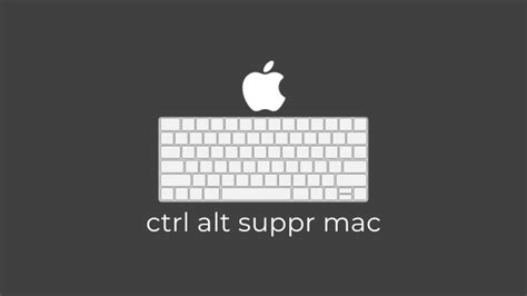Ctrl Alt Suppr Sur Mac Fonctionnement Et Utilisation