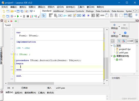 Lazarus 从 Hello 开始lazarus Ide Csdn博客