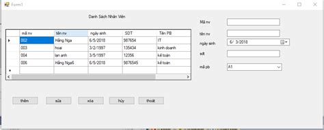 Kết Nối Cơ Sở Dữ Liệu Trong C Bài Lấy Dữ Liệu Bảng Lên Data GridView Genm