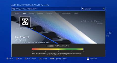 Ps4 Ps Phive Exploit Host Menu De Leeful Disponible