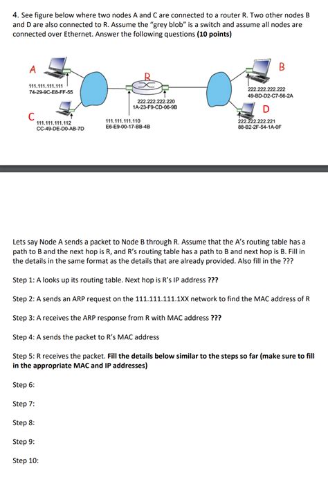 solved 4 see figure below where two nodes a and c are