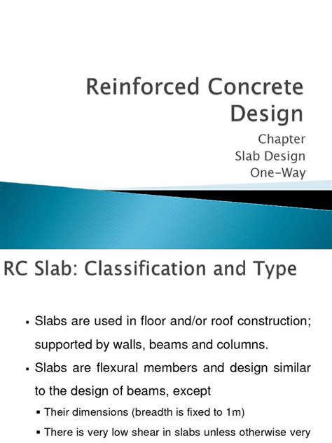 Lecture Slab Design One Way Simple And Continous Download Free