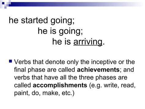 The Verb Classification Ppt