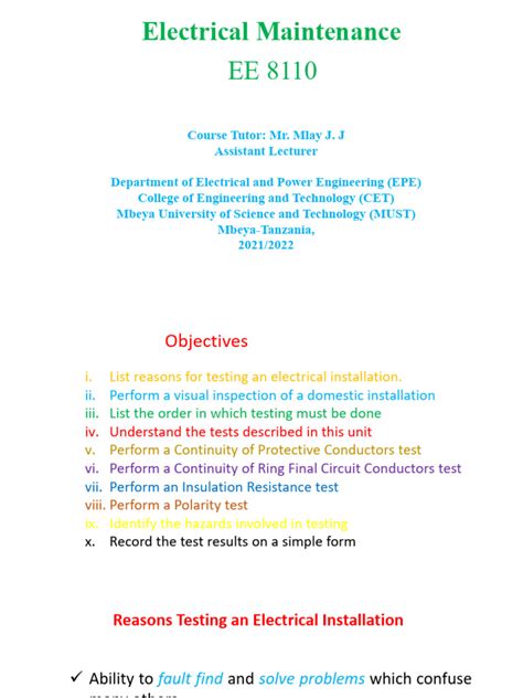 Maintenance Lecture 3 Pdf