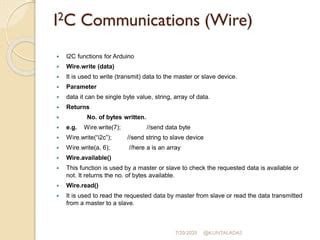 I C Communication Between Nodemcu And Aeduino With Dht PPT