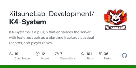 Github Kitsunelab Development K4 System K4 Systems Is A Plugin That Enhances The Server With