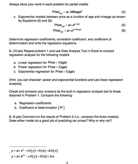 Solved Determine Regression Coefficients Correlation Chegg
