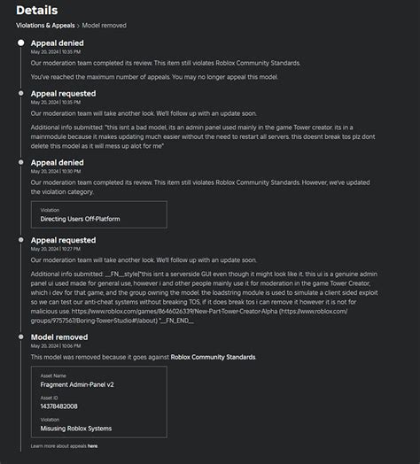 Admin Panel System Banned For Luring Users Offsite Platform Usage Support Developer Forum