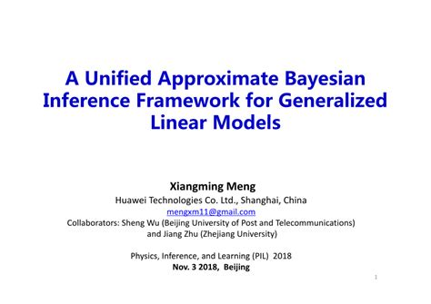 Pdf A Unified Approximate Bayesian Inference Framework For