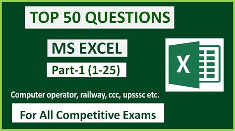 Ms Excel Question Answer Excel Ke Important Mcq Excel Question
