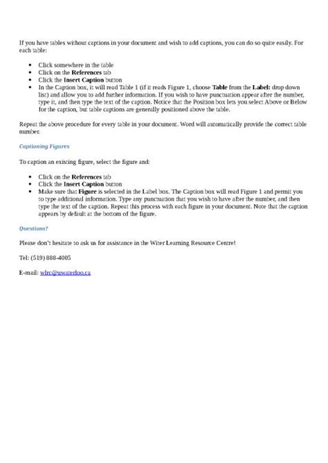 Thesis Template And Word Formatting