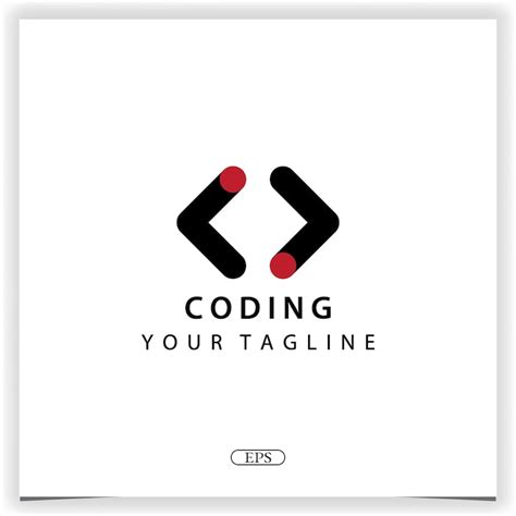 Premium Vector Simple Coding Or Programmer Logo Premium Elegant
