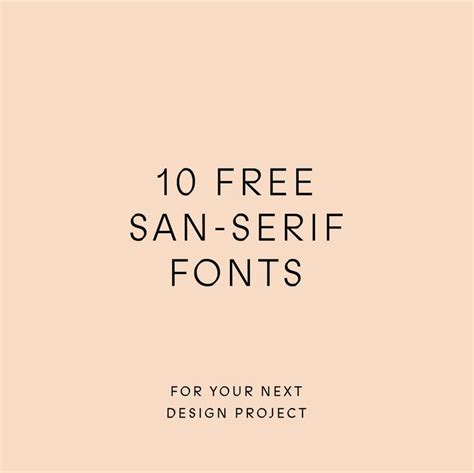 10 Free Sans Serif Fonts For Your Next Branding Project — Cristie