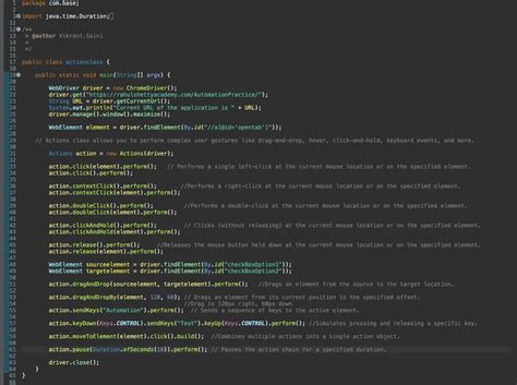 Selenium New Batch Actions Actionsclass Actionsmethods Selenium