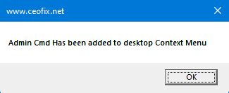Add Elevated Cmd To Desktop Context Menu