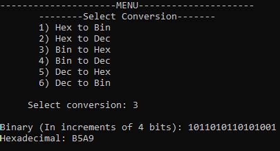 GitHub Leolife Hexadecimal Binary And Decimal Converter Conversion Program For Going Between