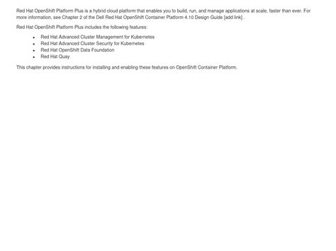 Introduction Implementation Guide—red Hat Openshift Container