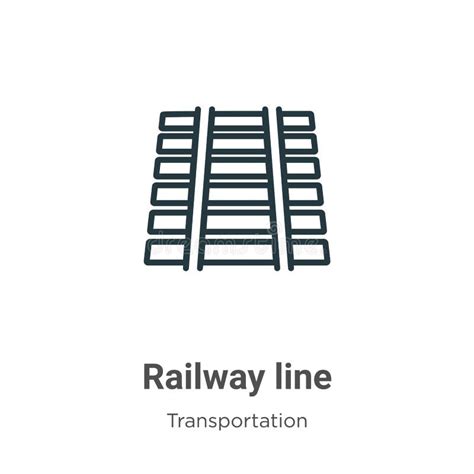 Railway Outline Vector Icon Thin Line Black Railway Icon Flat Vector Simple Element