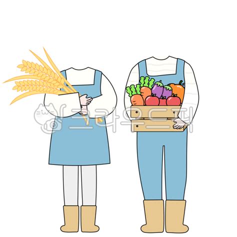 수확 청년 젊은농부 농부 농활 사진이미지일러스트캘리그라피 한량87작가