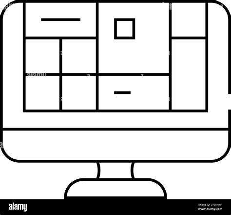 Table Of Operating System Line Icon Vector Illustration Stock Vector Image And Art Alamy