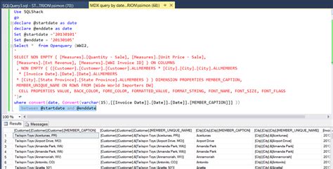 How To Effectively Extract Data From An OLAP Cube By Relying Upon T SQL
