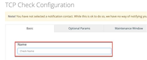 Add A TCP Check